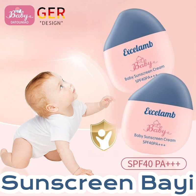 Jual Physical Sunscreen Bayi SPF40 PA+++ 30G Sunscreen Anak Excelamb ...