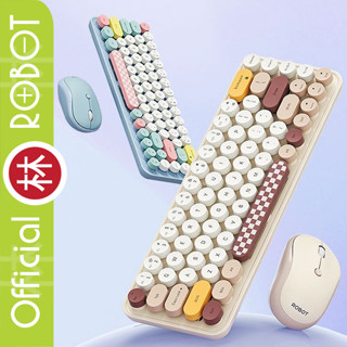 Jual Robot KM3600 Pastel Colorful Keyboard dan Mouse Wireless Combo Set ...