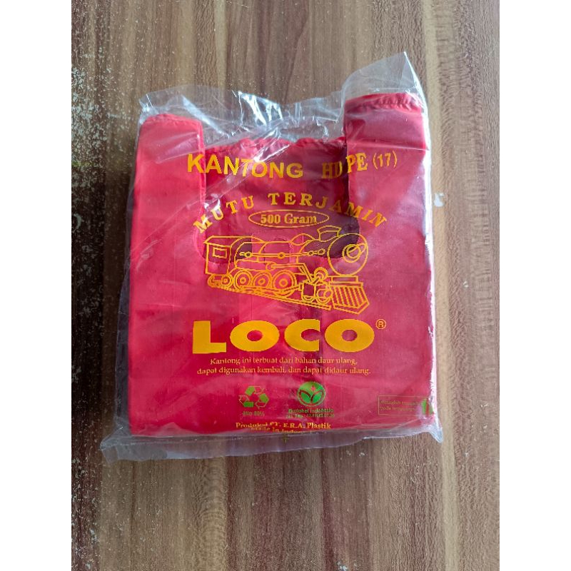 Jual Kantong Plastik Merah LOCO (UK: 17,24,28,35,40) | Shopee Indonesia
