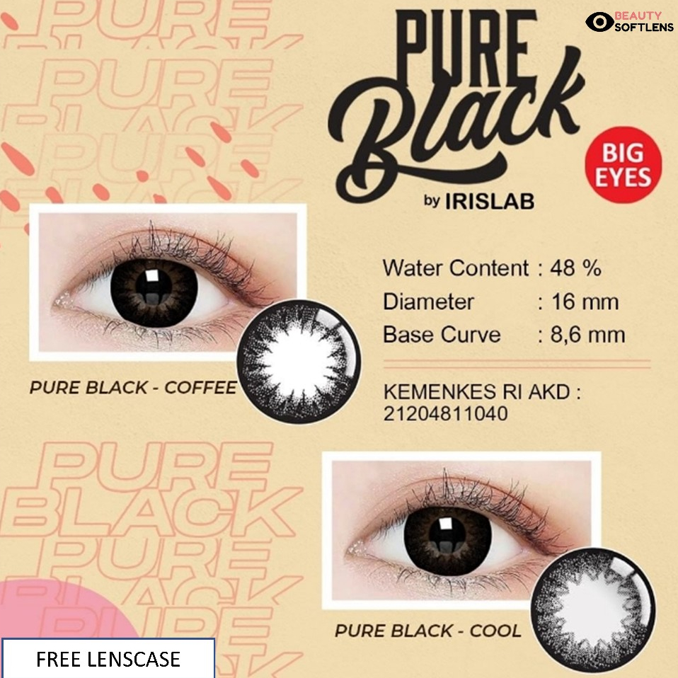 Jual SOFTLENS PURE BLACK DIA : 16 MM ( NORMAL ) | Shopee Indonesia