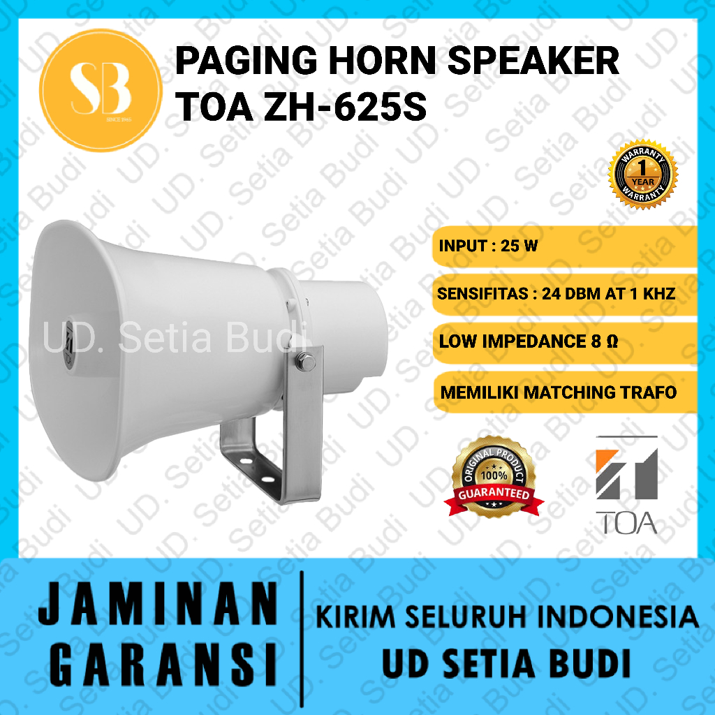 Jual TOA Paging Horn Speaker ZH-625S / ZH 625 S 25 Watt | Shopee Indonesia