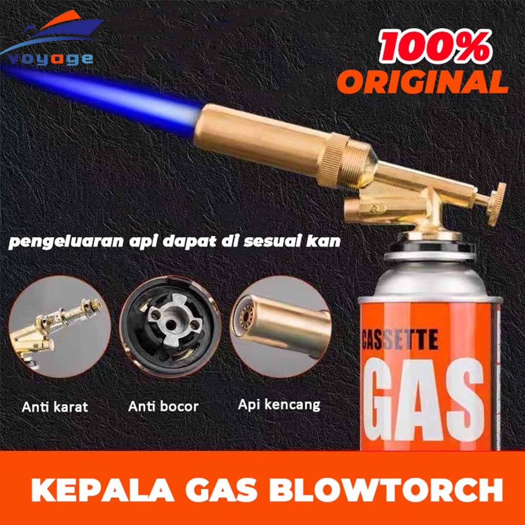 Jual Portable Kepala Gas Torch BBQ Blow Torch Flame Gun Korek kaleng tabung Las api Pemantik COD ...