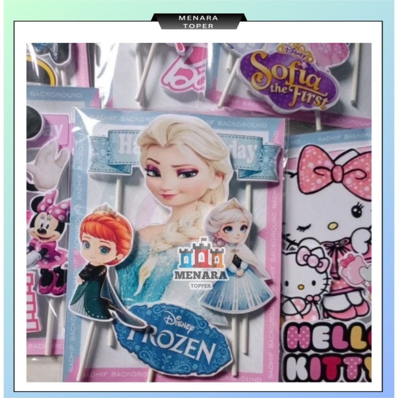 Jual TOPPER CAKE KARAKTER PREMIUM STYROFOAM /HIASAN KUE ULANG TAHUN ...