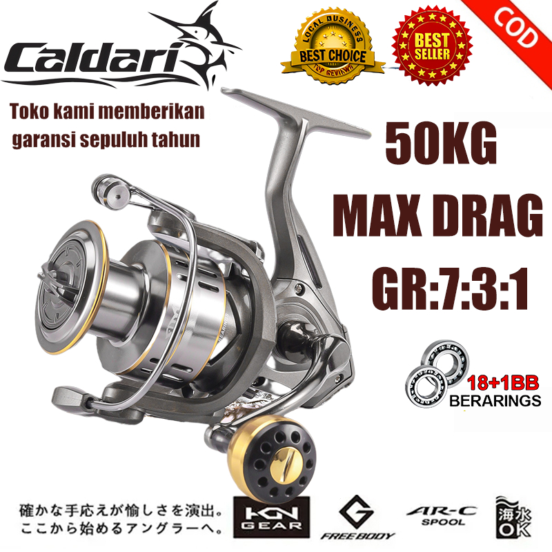 Jual Reel LC800-7000 Series Saltwater joran pancing reel 5.2:1 High ...