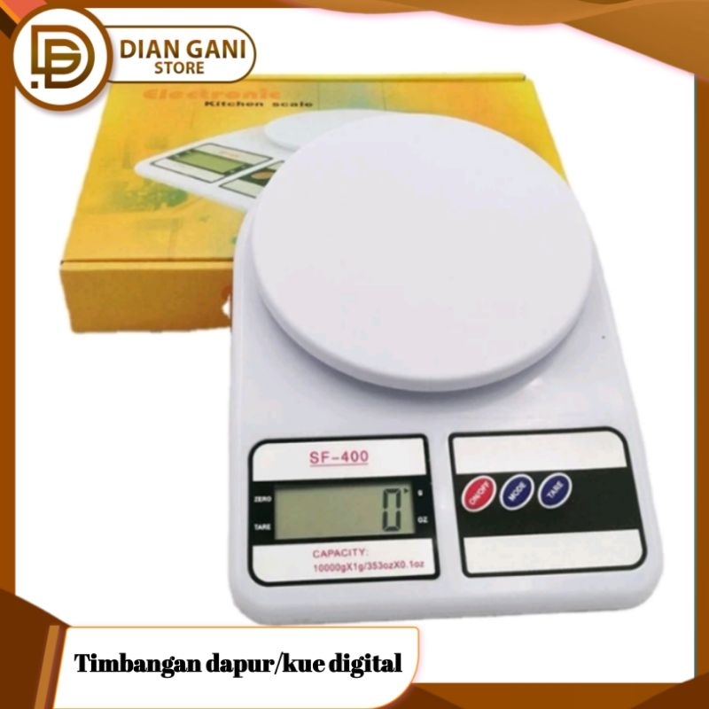 Jual Timbangan Tepung atau Kue SF 400/timbangan dapur digital 10 kg ...