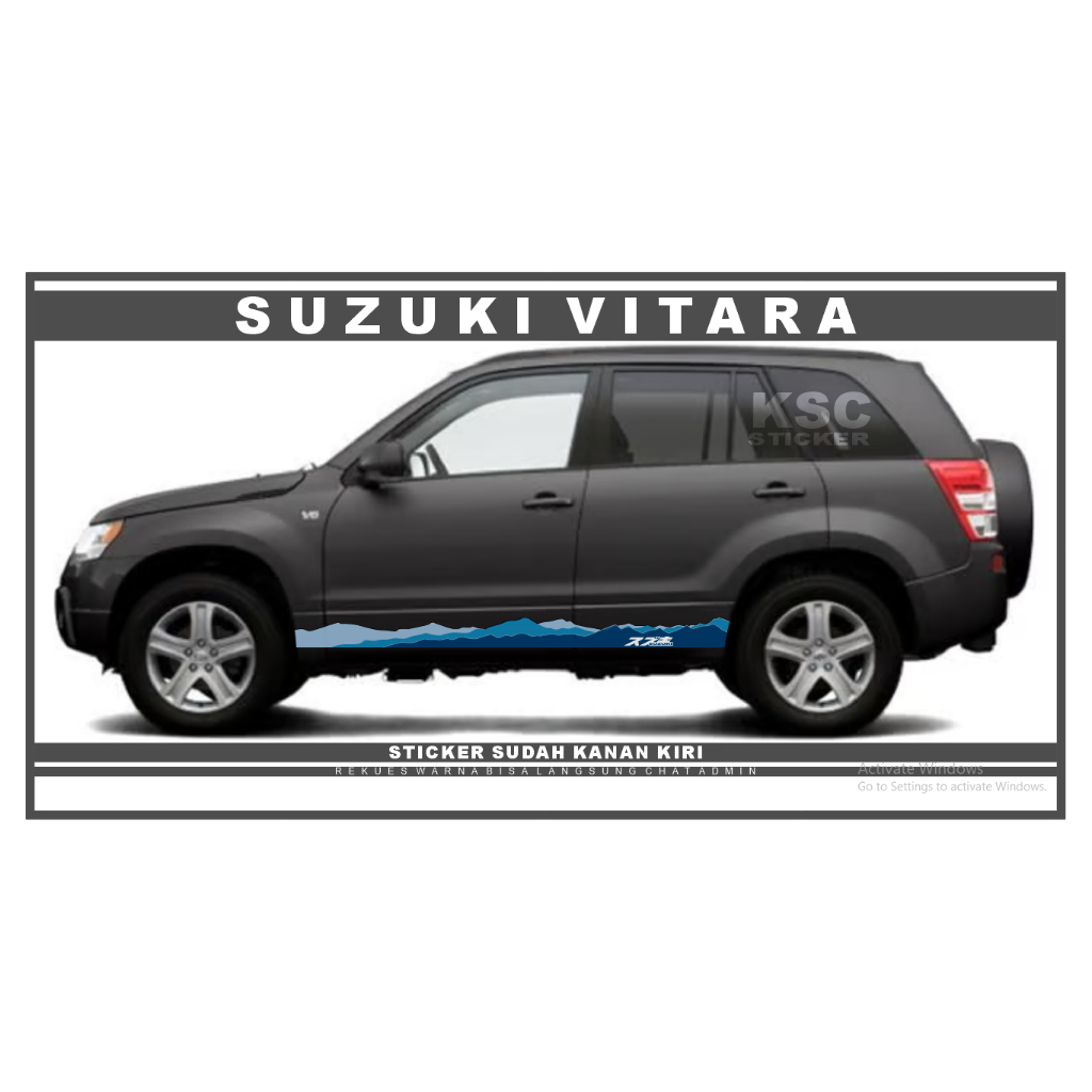 Jual DECAL STICKER MOBIL SUZUKI VITARA MOUNTAIN GUNUNG [K.VTRD2] STIKER ...