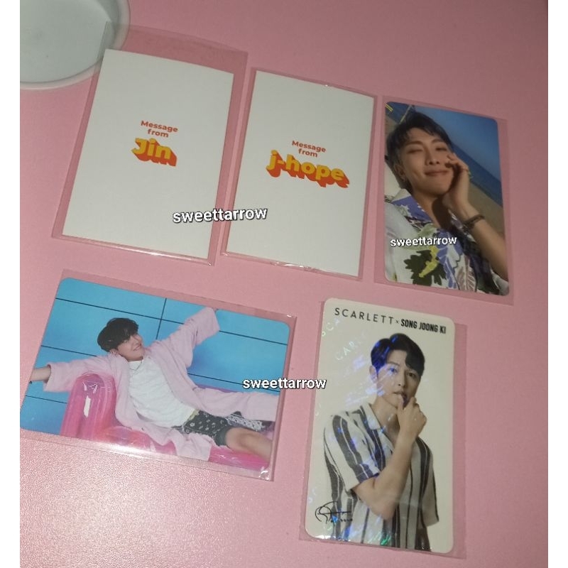 Jual (Photocard BTS Official) [READY] Photocard message card butter BTS | Song Joong ki x ...