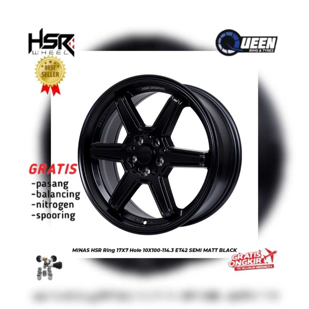 Jual Velg racing full Black Ring 17 Cocok Buat Sienta Altis X pander ...