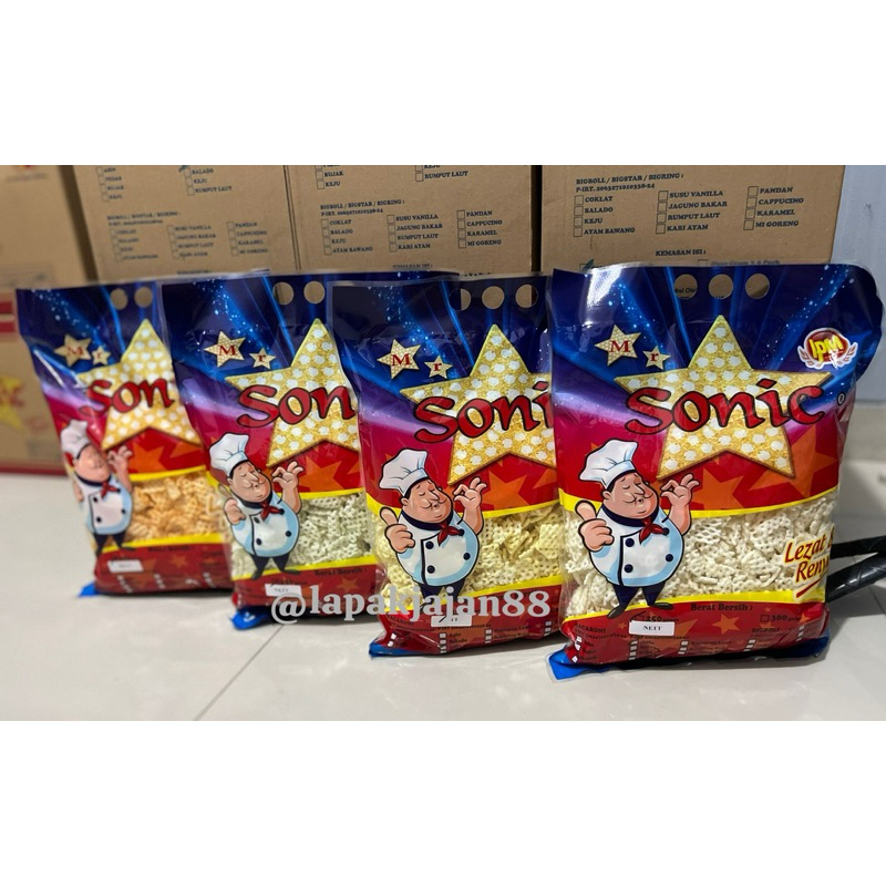 Jual SNACK MR.SONIC NETT JARING TARO RASA BALADO / ASIN / KEJU / RUMPUT ...