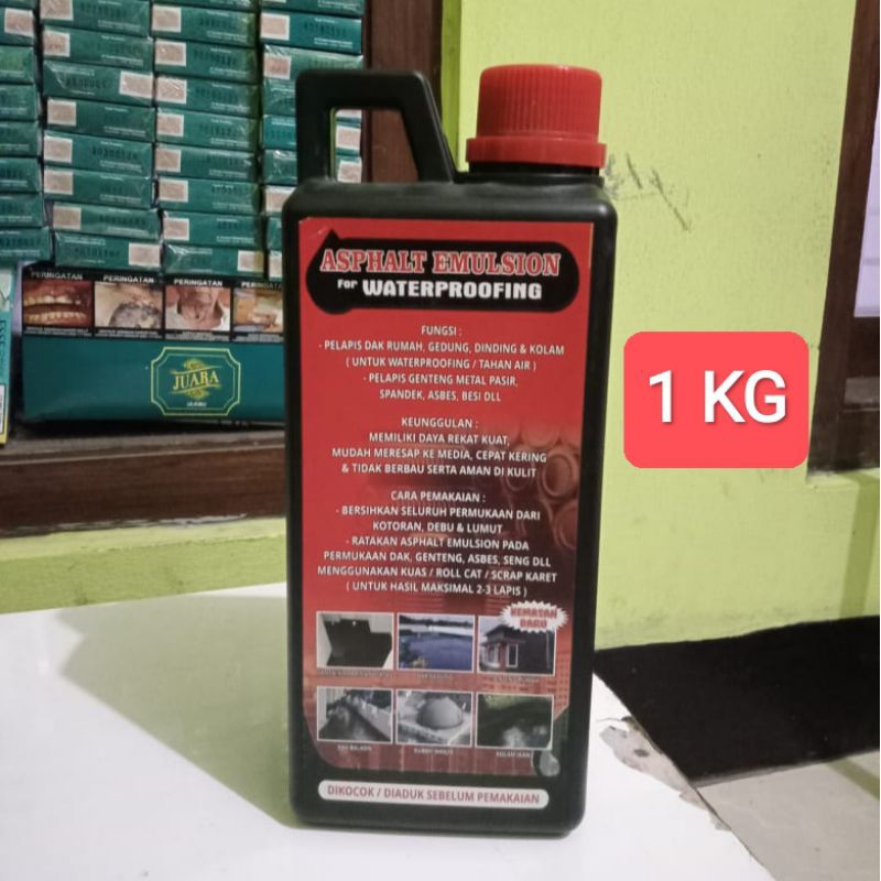 Jual Asphalt Emulson Water Proofing 1 KG Aspal Cair Pelapis Anti Bocor ...