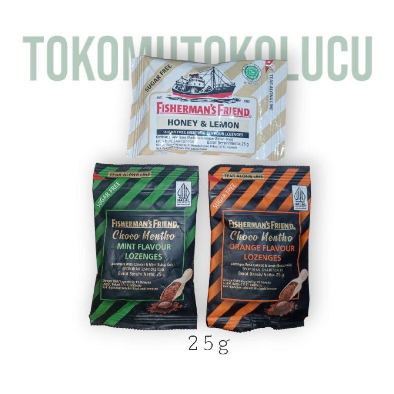 Jual fisherman's fisherman friend choco mento permen candy lozenges ...