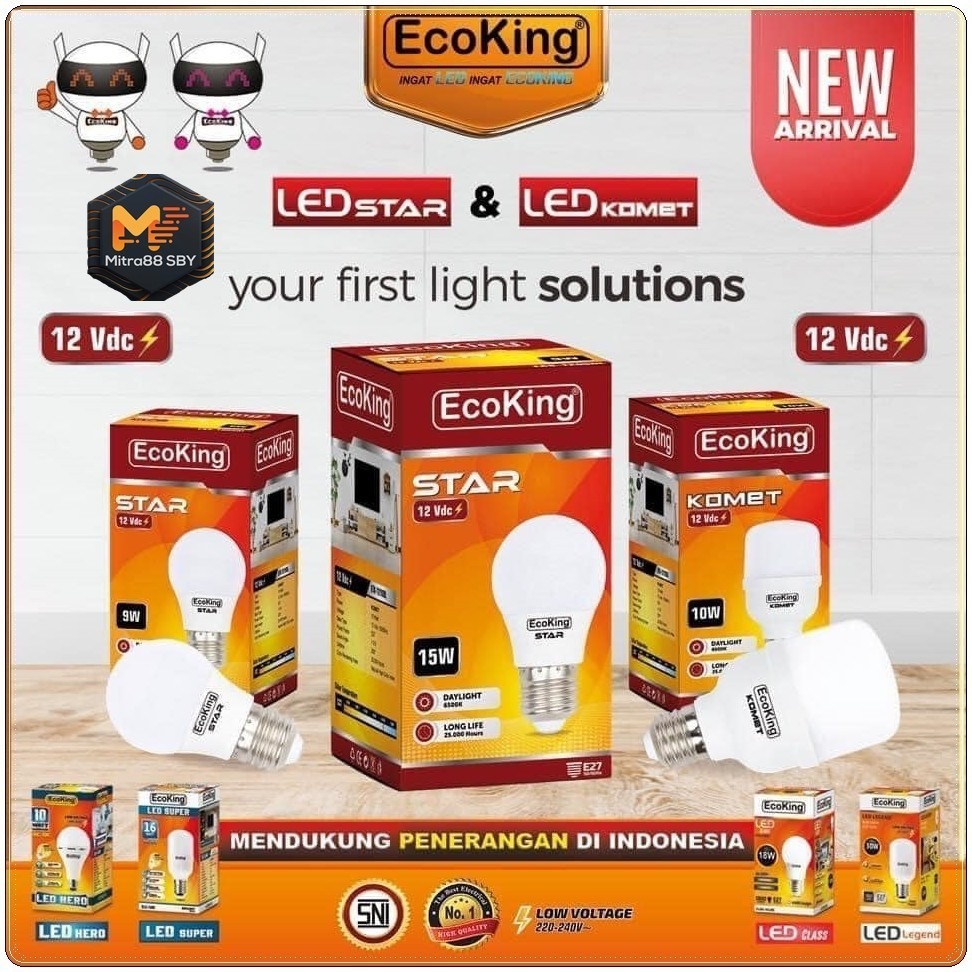 Jual ECOKING LAMPU LED 3W - 18W SUPER TERANG - TAHAN LAMA 3 Watt - 18 ...