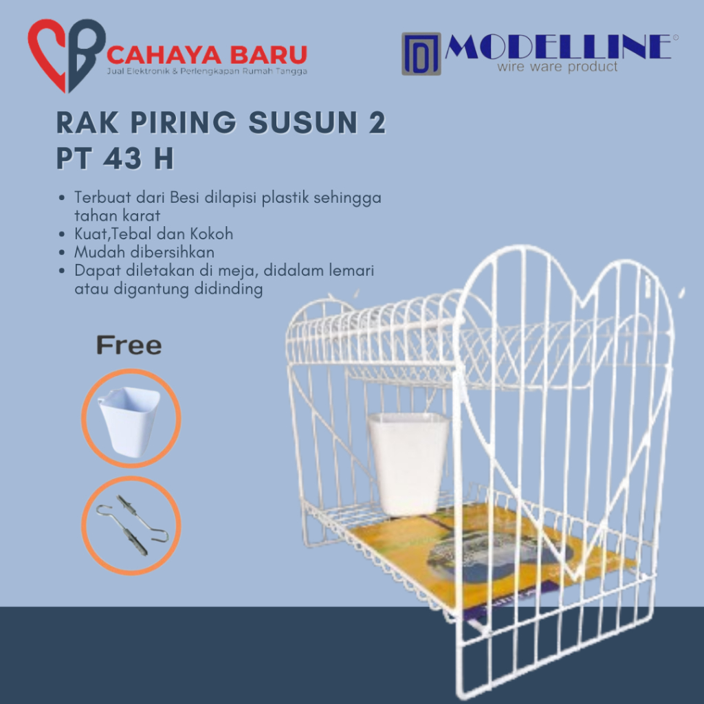 Jual MODELINE RAK PIRING PT 43 H | Shopee Indonesia