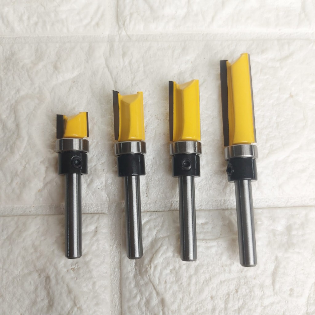 Jual FLUSH Trimmer Router Bit 1/4 Bearing Bawah | Shopee Indonesia