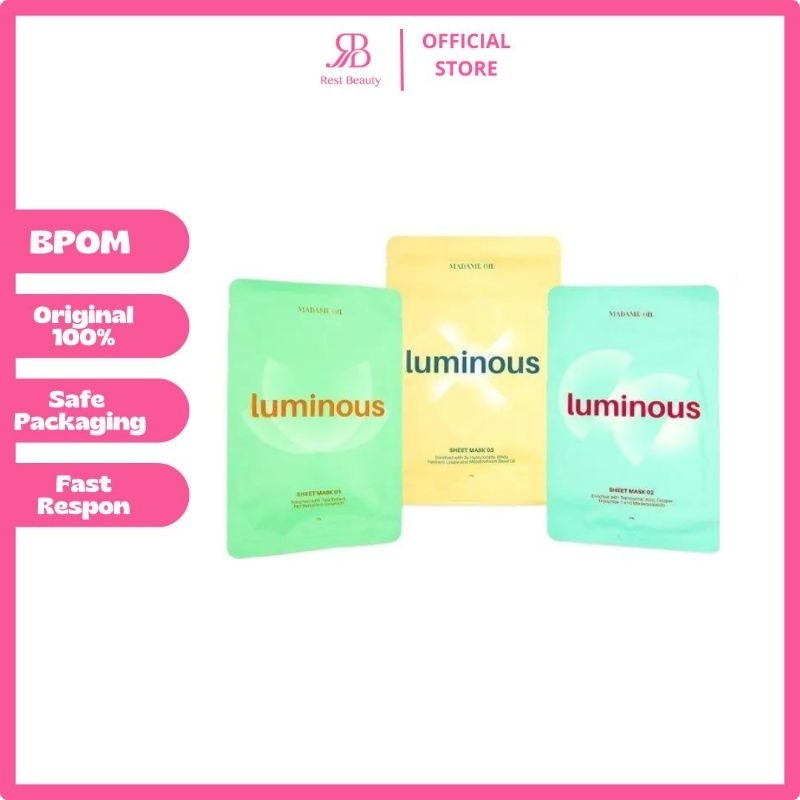 Jual MADAME GIE - Luminous Sheet Mask | Shopee Indonesia
