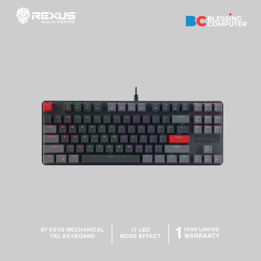 Jual Keyboard Gaming REXUS HEROIC RX-KX4 BLACK - Switch Brown | Shopee ...
