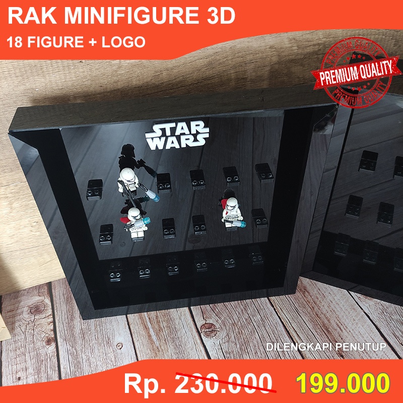 Jual Rak LEGO Minifigure 3D Model Pigura 18 base | Shopee Indonesia