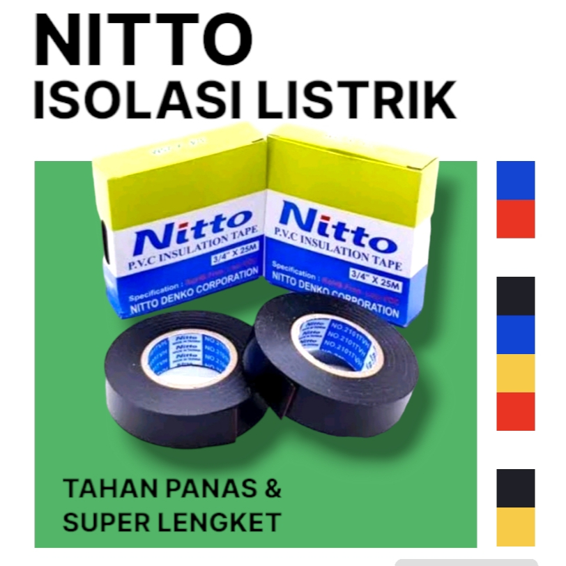 Jual Nitto isolasi listrik / Orenchi isolasi listrik / isolasi kabel ...