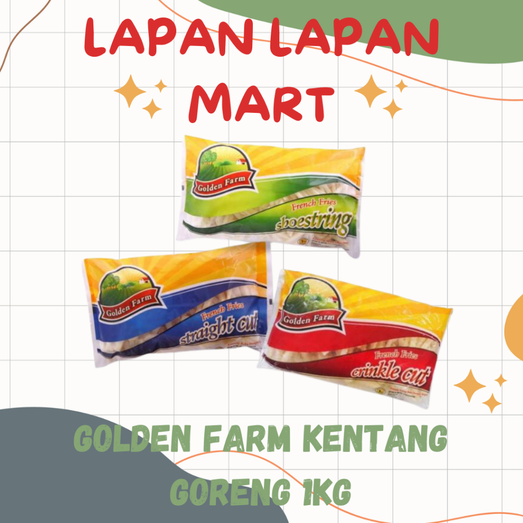 Jual Golden Farm Kentang Goreng 1KG (INSTANT DELIVERY ONLY) | Shopee ...