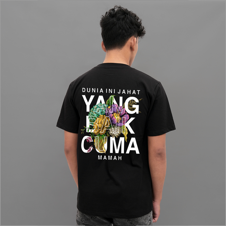 Jual Kepswell Kaos Dunia ini Jahat yang baik cuma Mamah Kata Kata- KAOS PREMIUM COTTON COMBED ...