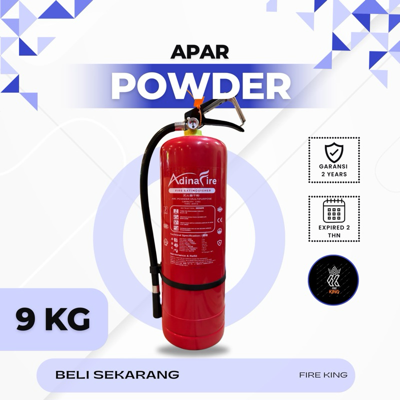 Jual Apar pemadam 9 kg Powder Adina Fire | Shopee Indonesia