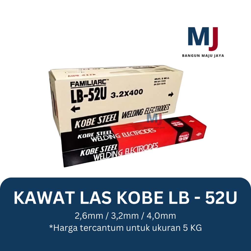 Jual Kawat Las Kobe Steel LB 52-U/Kawat Las/2,6mm/3,2mm/4,0mm/5KG ...