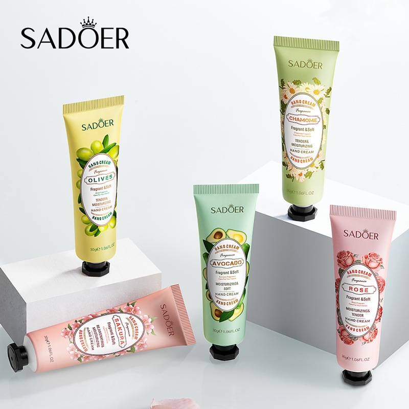 Jual SADOER Hand Cream Krim Tangan Moisturizing Natural Beauty Soft Fruit Lotion Moisturizing ...