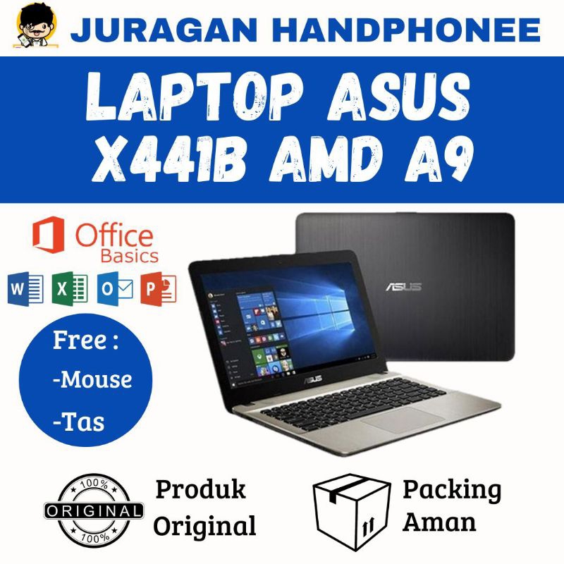 Jual LAPTOP ASUS X441B AMD A9 RAM 4GB/500GB Layar 14 inch | Shopee ...