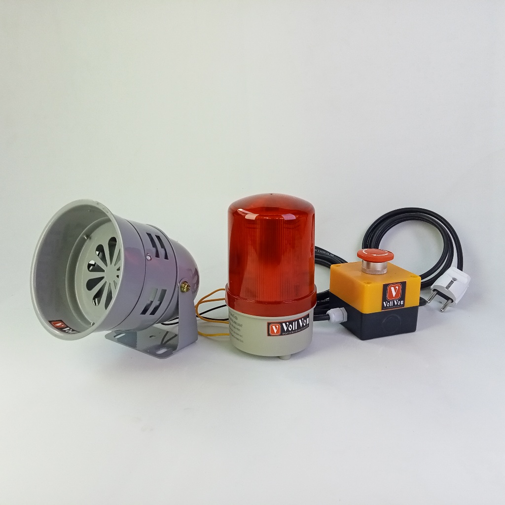 Jual Siren MS290 dengan lampu rotary EMERGENCY ALARM fire alarm SIRINE ...