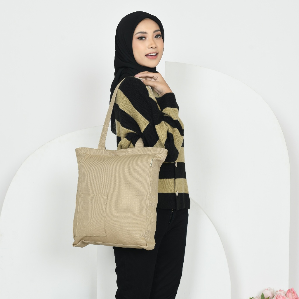 Jual NUDIE BAG / TOTE BAG KANVAS BESAR POLOS BAHAN TWILL TEBAL LEMBUT ...
