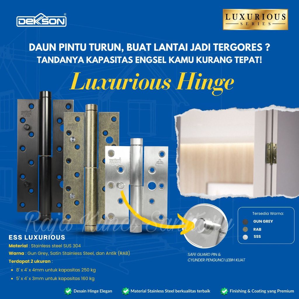 Jual Engsel Pintu/ Dekson/ Engsel Pintu Berat/ Pintu Kayu/ ENGSEL ESS ...