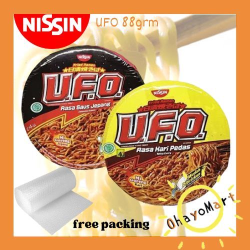 Jual Nissin Ufo Saus jepang / kari pedas/ noodle cup/ mie instant 88grm ...