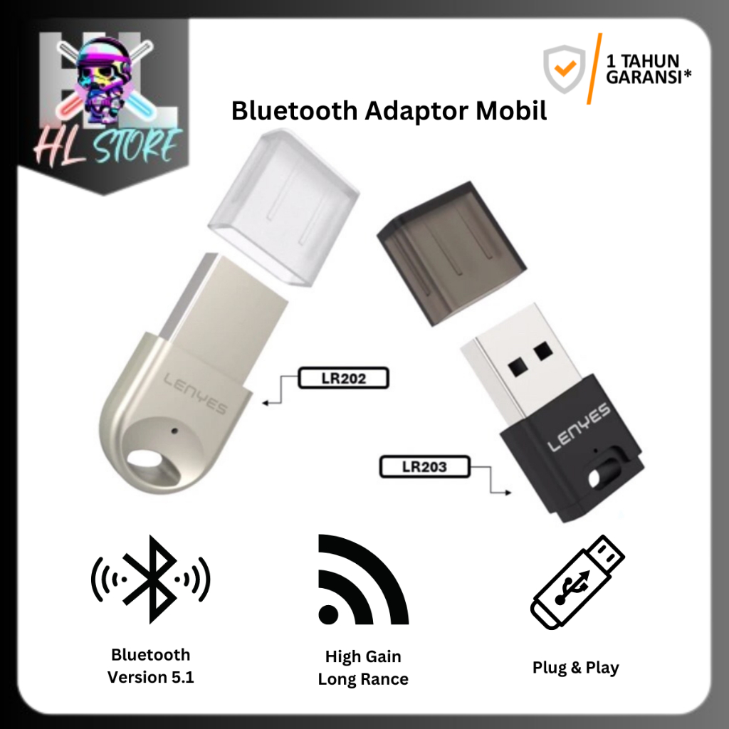 Jual LENYES BLUETOOTH RECEIVER ADAPTER SPEAKER AUDIO MOBIL PLUG N PLAY BT.V5 LR201 LR202 LR203 ...