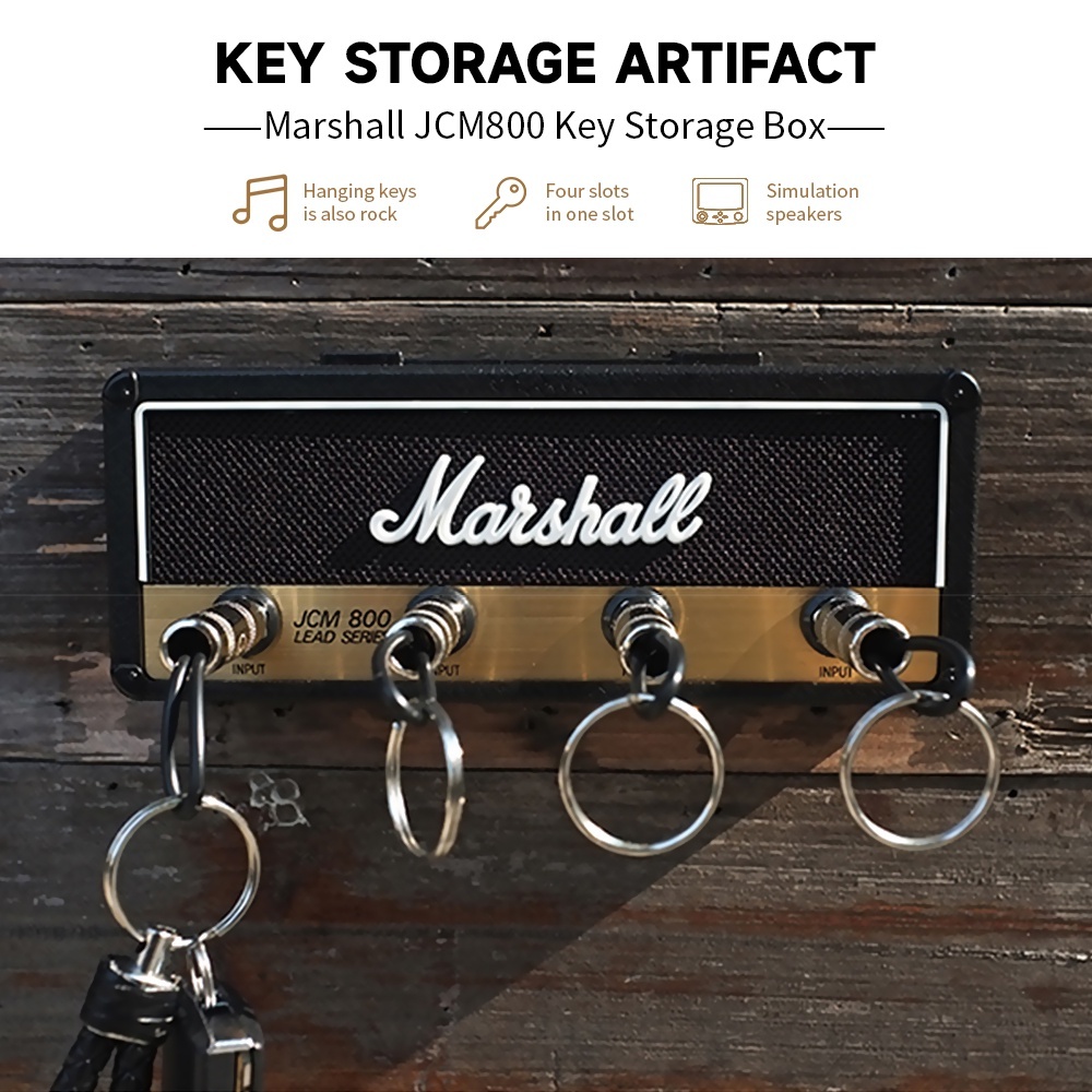 Jual Keychain Rak Gantungan kunci model amplifier Keys Storage Guitar ...