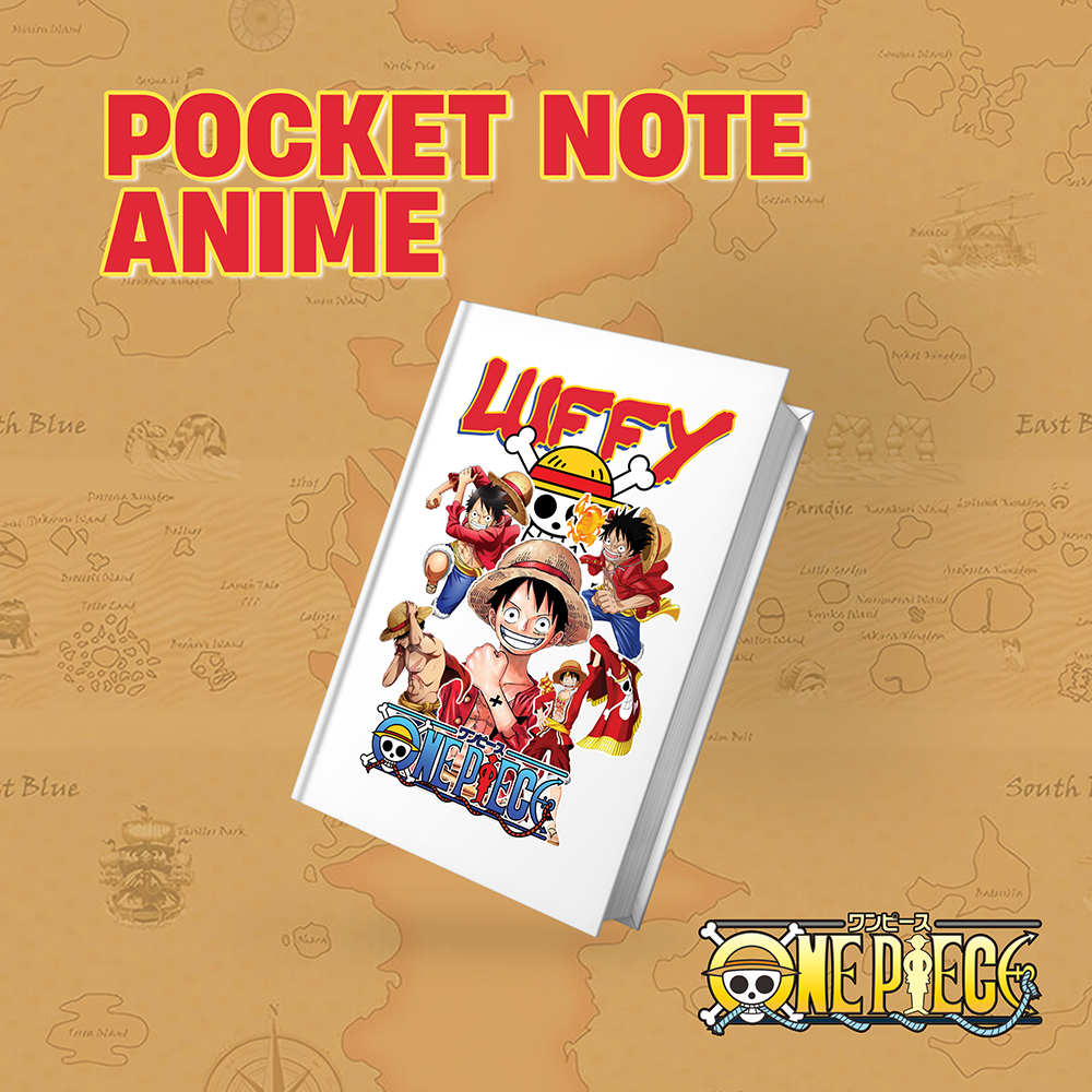 Jual R057 Pocket Book/Notebook Softcover One Piece UKURAN A6 / Buku ...