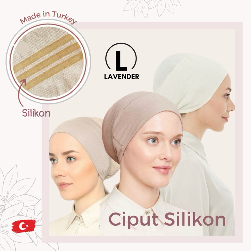 Jual Ciput Turki Silikon Lavender | ciput rayon premium | Ciput Tali ...
