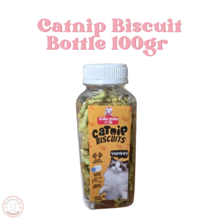 Jual Catnip Biscuit Bottle / Snack Kucing Biskuit Catnip Botol 100gr ...