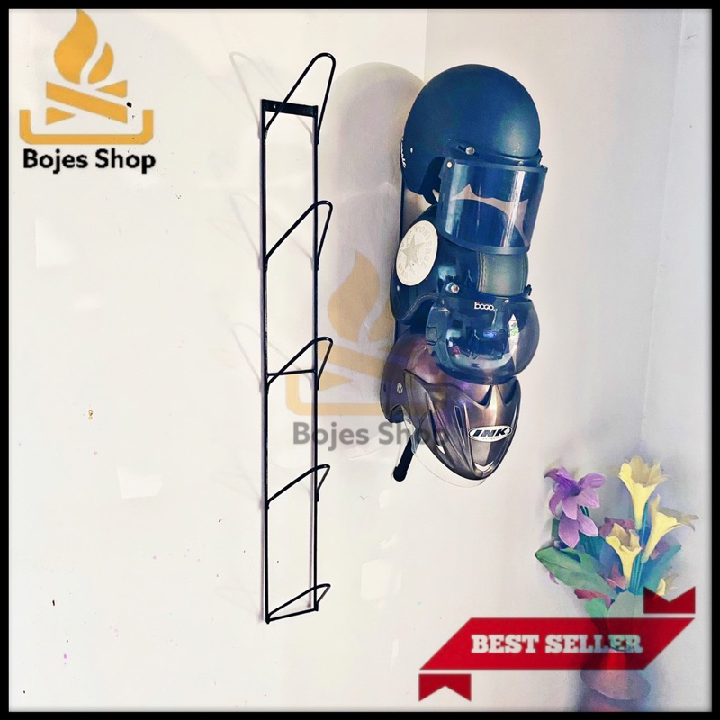 Jual GANTUNGAN RAK HELM 5susun cantolan tempat helm besi | Shopee Indonesia