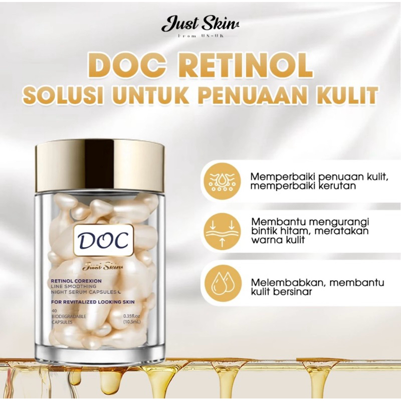 Jual Doc Retinol serum skin care essence Justskin Retinoid Serum 40 ...
