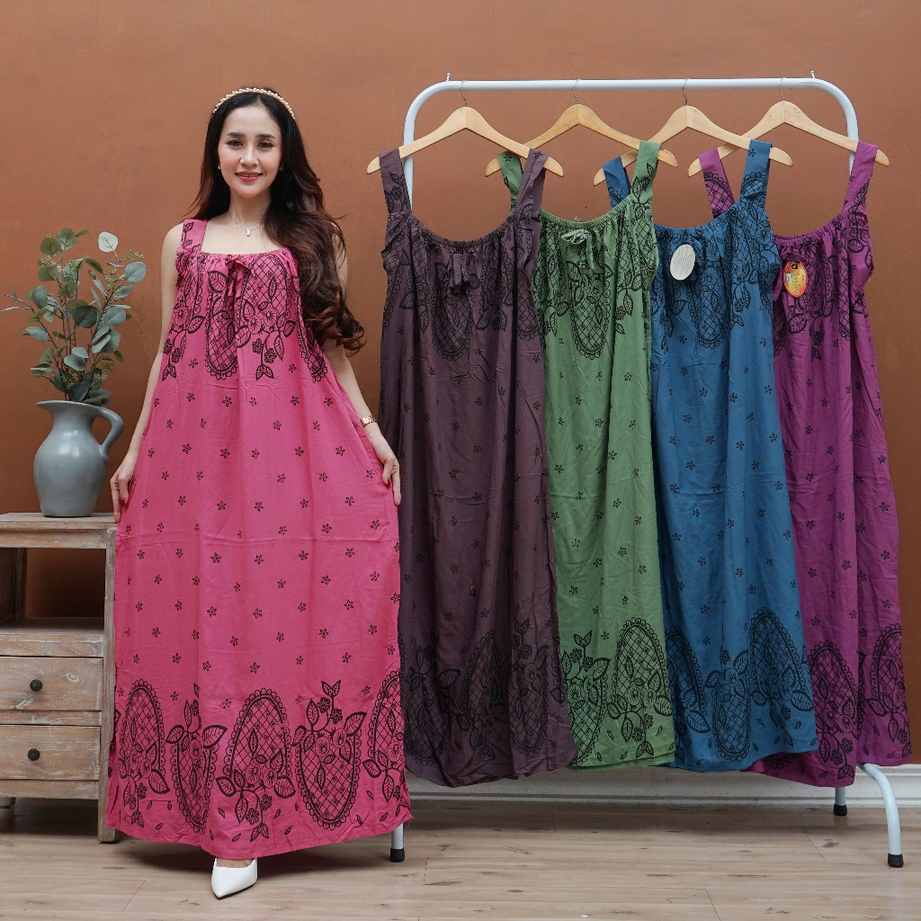 Jual Longdress Yukensi Super Jumbo Motif / Yukensi Tanpa Lengan ...
