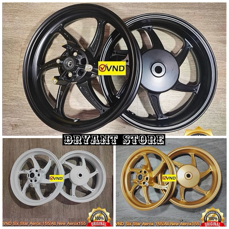 Jual VELG VND RACING SIX STAR 250x14 & 350x14 - AEROX 155 AEROX OLD NEW ...