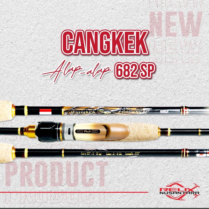Jual Rod joran Relix Nusantara Cangkek 682 UL 2-6 lb Gen S Alap-alap Ring Fuji Ultralight ...