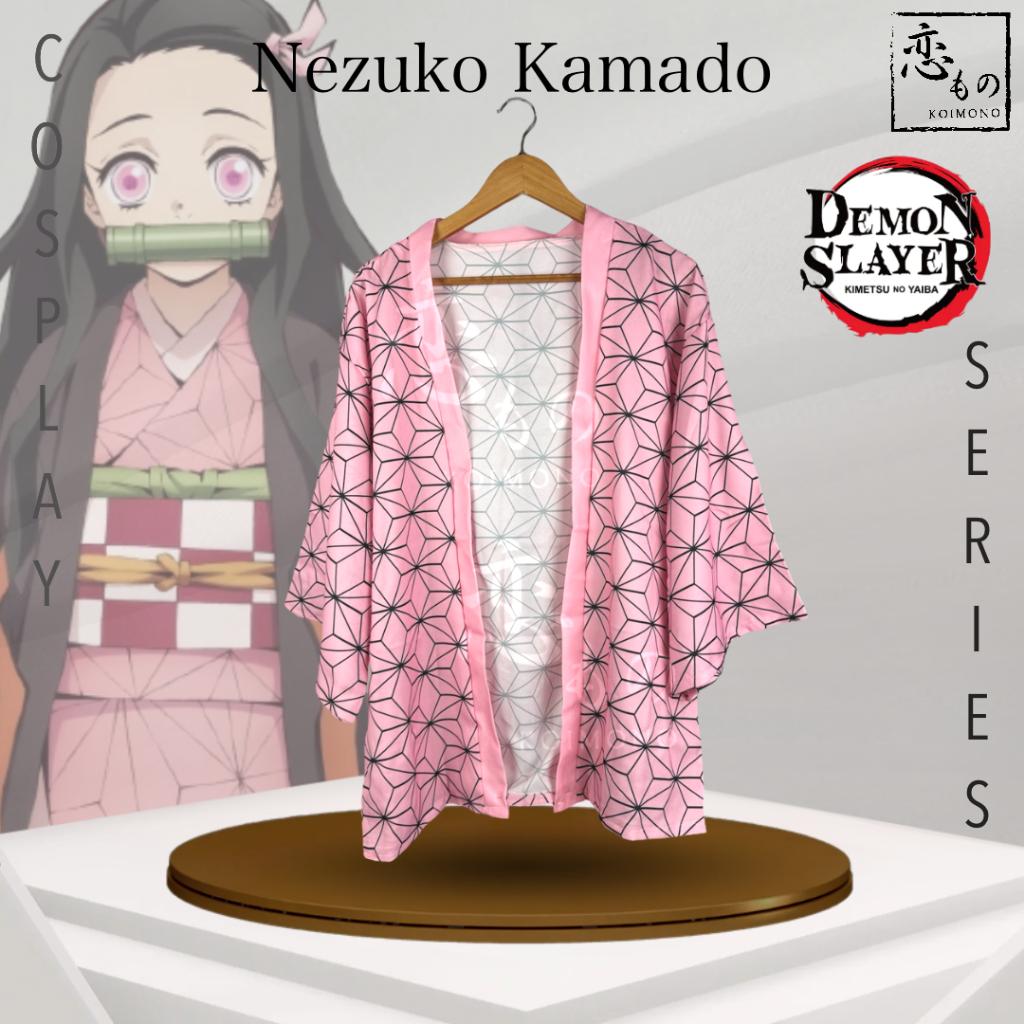 Jual KOIMONO Kostum Kimono Haori Outer Cardigan Jepang Cosplay Demon ...