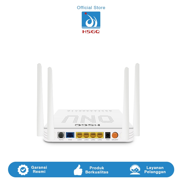 Jual HSGQ-X410DW XPON ONU ONT New Model 4GE+1VOIP+ Dual Band WiFi EPON ...