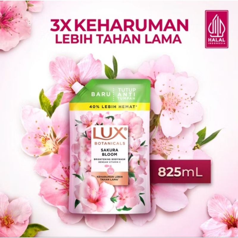 Jual LUX Body Wash Sakura Bloom Refill 825ml | Shopee Indonesia
