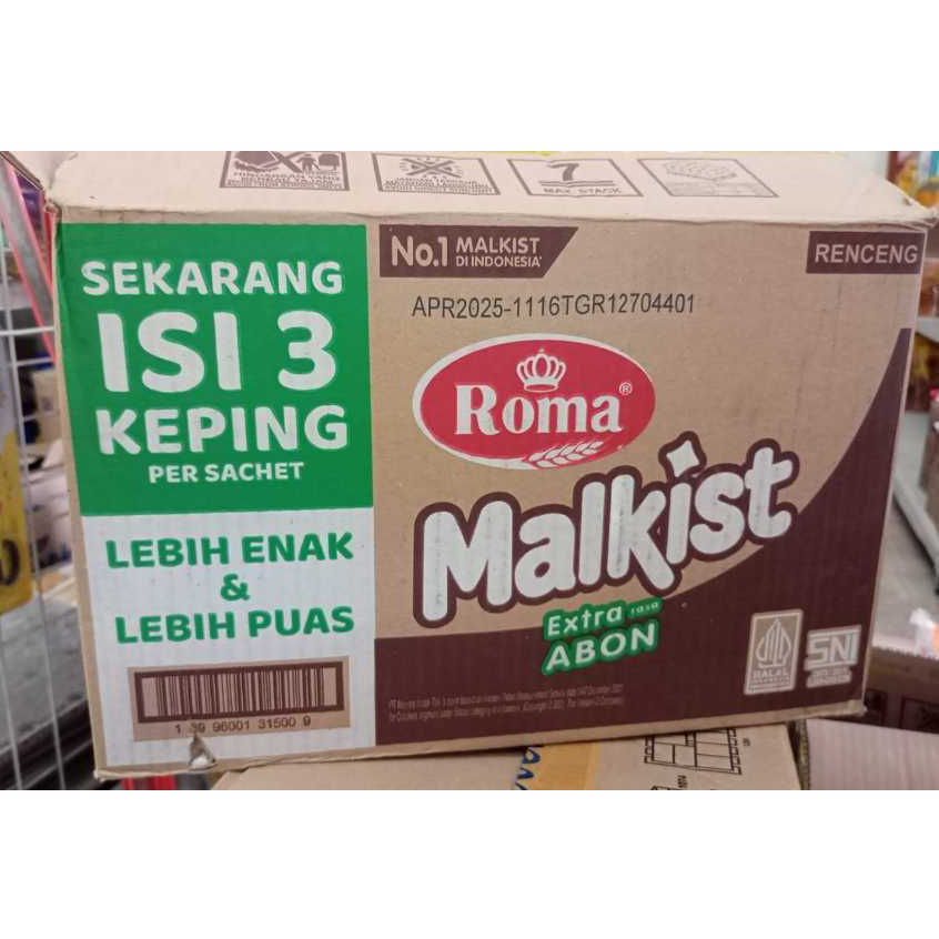 Jual ROMA MALKIST 10x18gr ALL VARIAN [ 1 KARTON ] | Shopee Indonesia