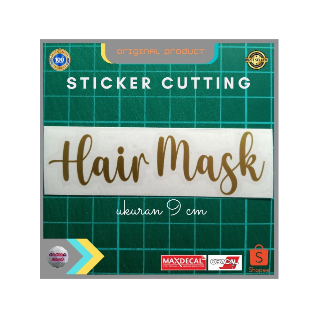 Jual Stiker harga murah Sticker Cutting Hair Mask | Shopee Indonesia