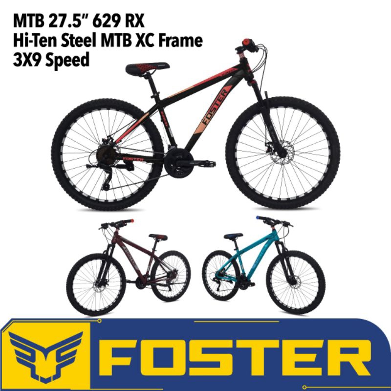 Jual SEPEDA GUNUNG MTB 26 27,5 INCH FOSTER 629 RX 21 SPEED REM CAKRAM | Shopee Indonesia