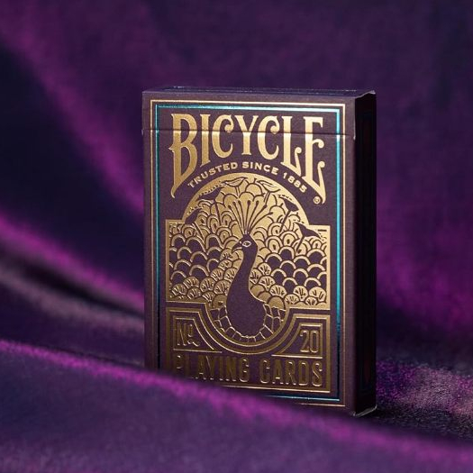Jual Bicycle Card - Peacock Playing Cards - Purple - Cold Foil Premium ...