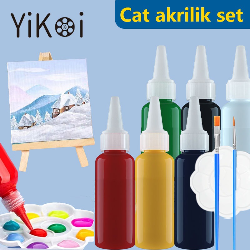 Jual Yikoi Cat akrilik Set/Cat Akrilik Kanvas Lukisan Kanvas Cat Cat ...